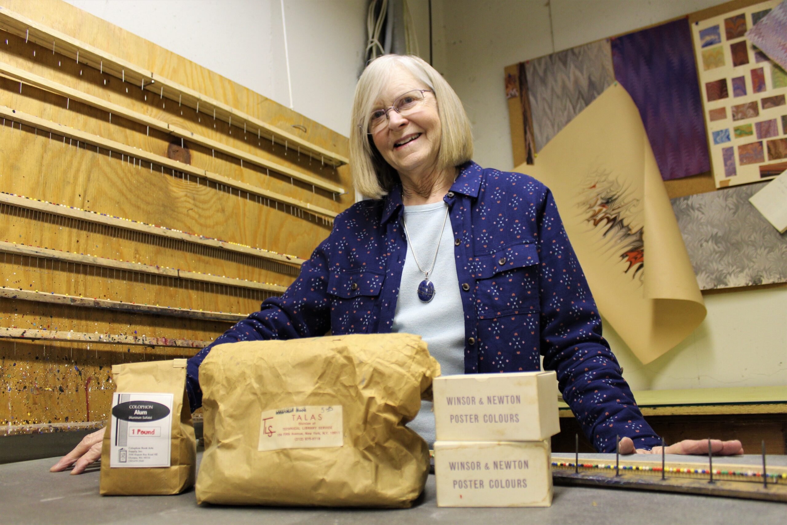 From tissue boxes to high-profile exhibits, Lawrence artist’s marbled ...